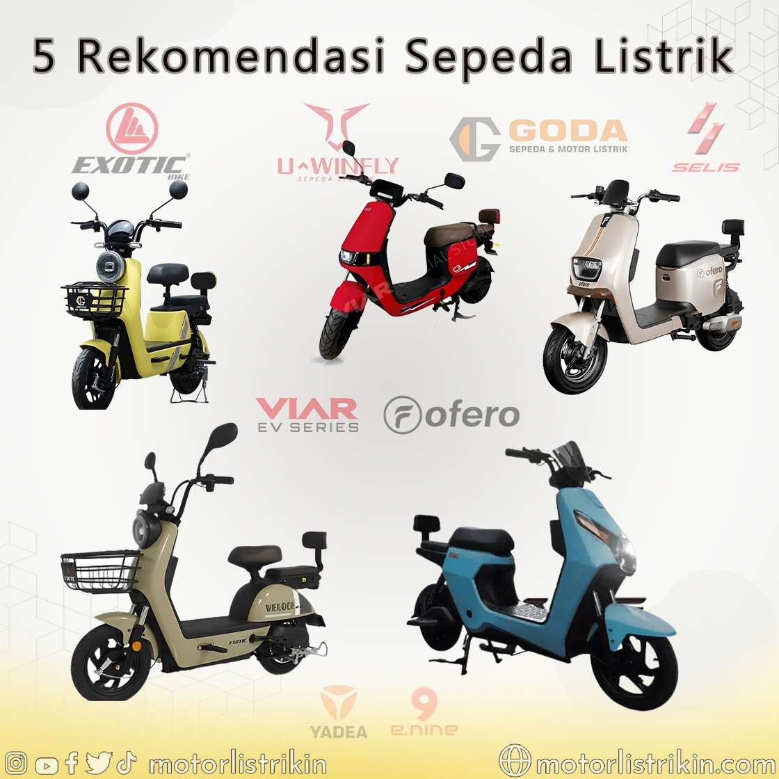 Lima Rekomendasi Sepeda Listrik : Mana yang Paling Cocok Buat Kamu