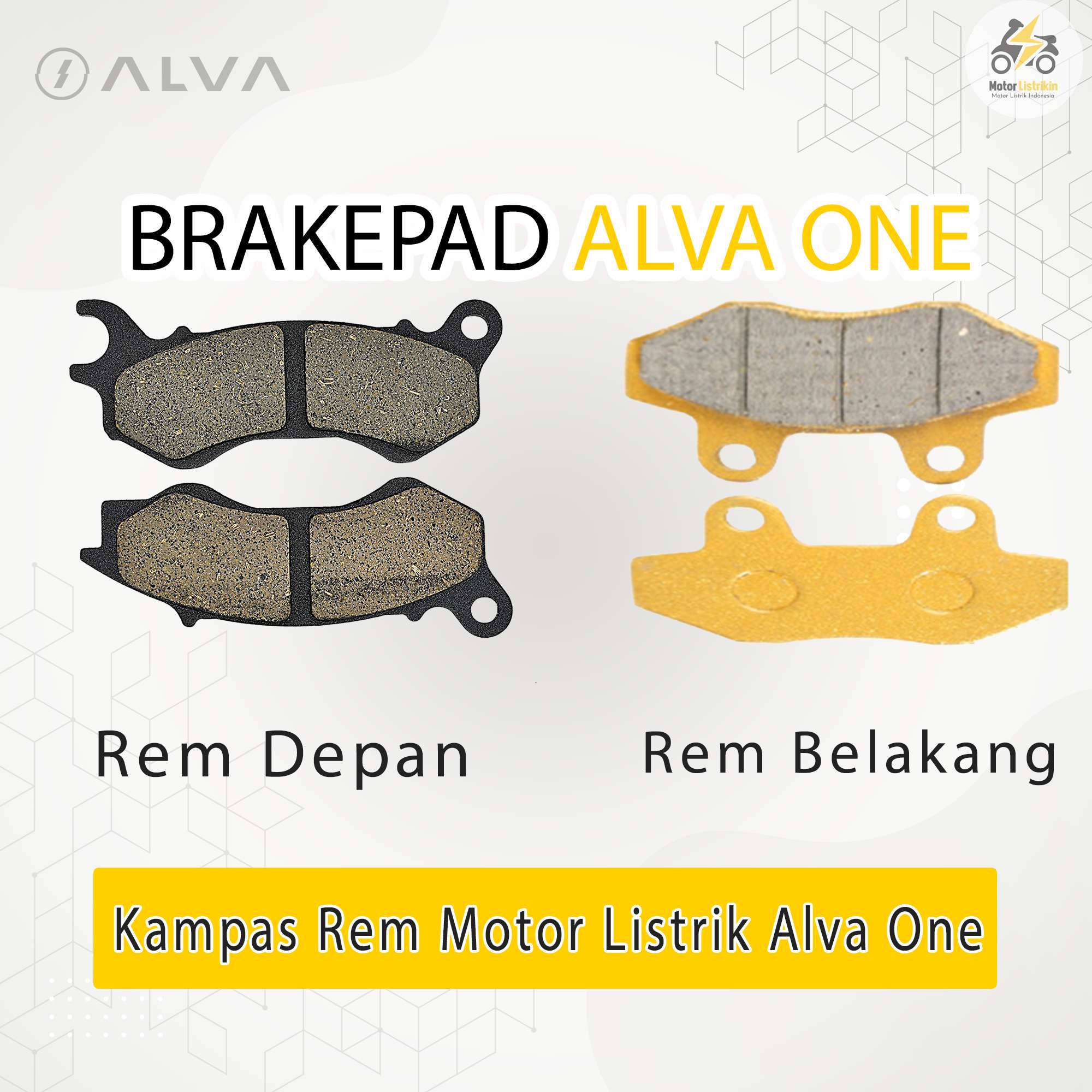 Jual Kampas Rem Motor Listrik Alva One