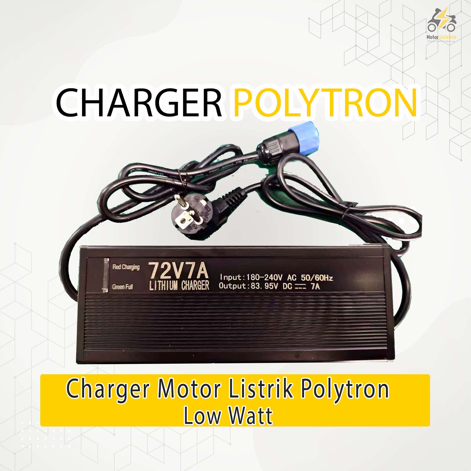 Jual Charger Motor Listrik Polytron Low Watt 72V 7A